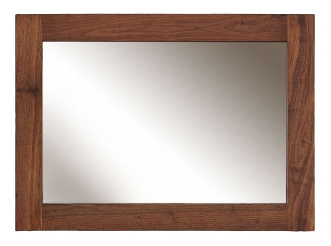 Mayan Walnut Rectangular Mirror - 80cm x 110cm