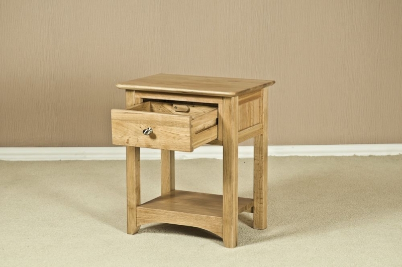 Buy Shaker Oak Bedside Table The Furn Shop