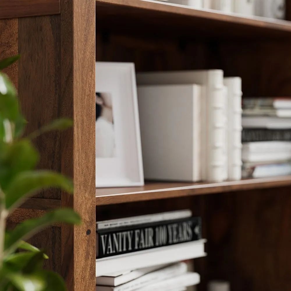 Maharani Sheesham Bookcase, Indian Wood, Lattice Jali Design - Tall 4 ...